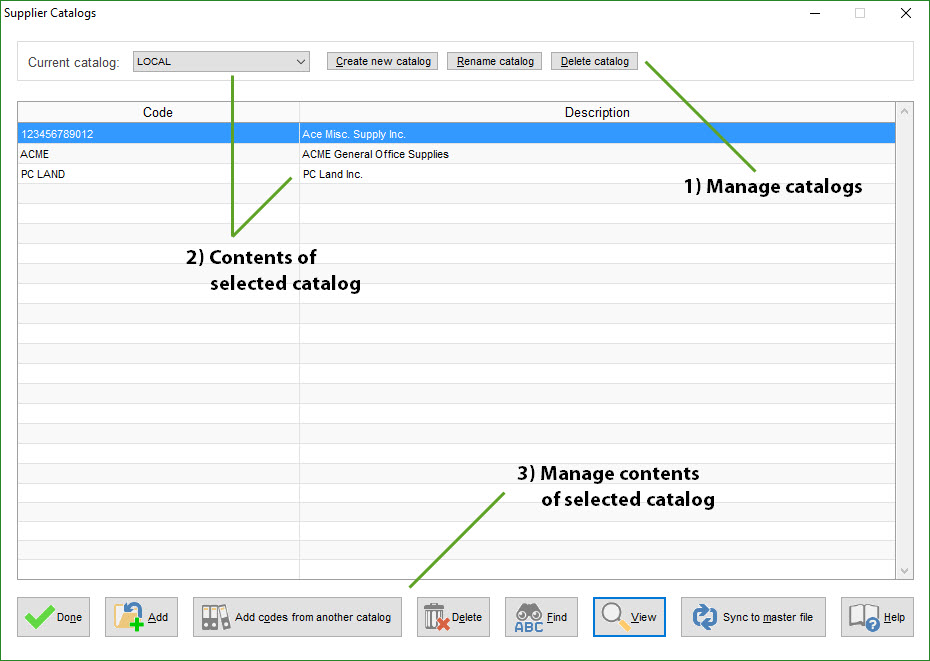 Master File Catalogs