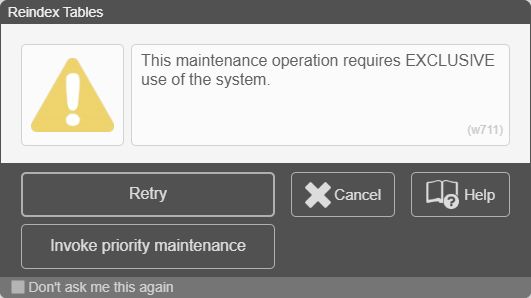 Priority Maintenance